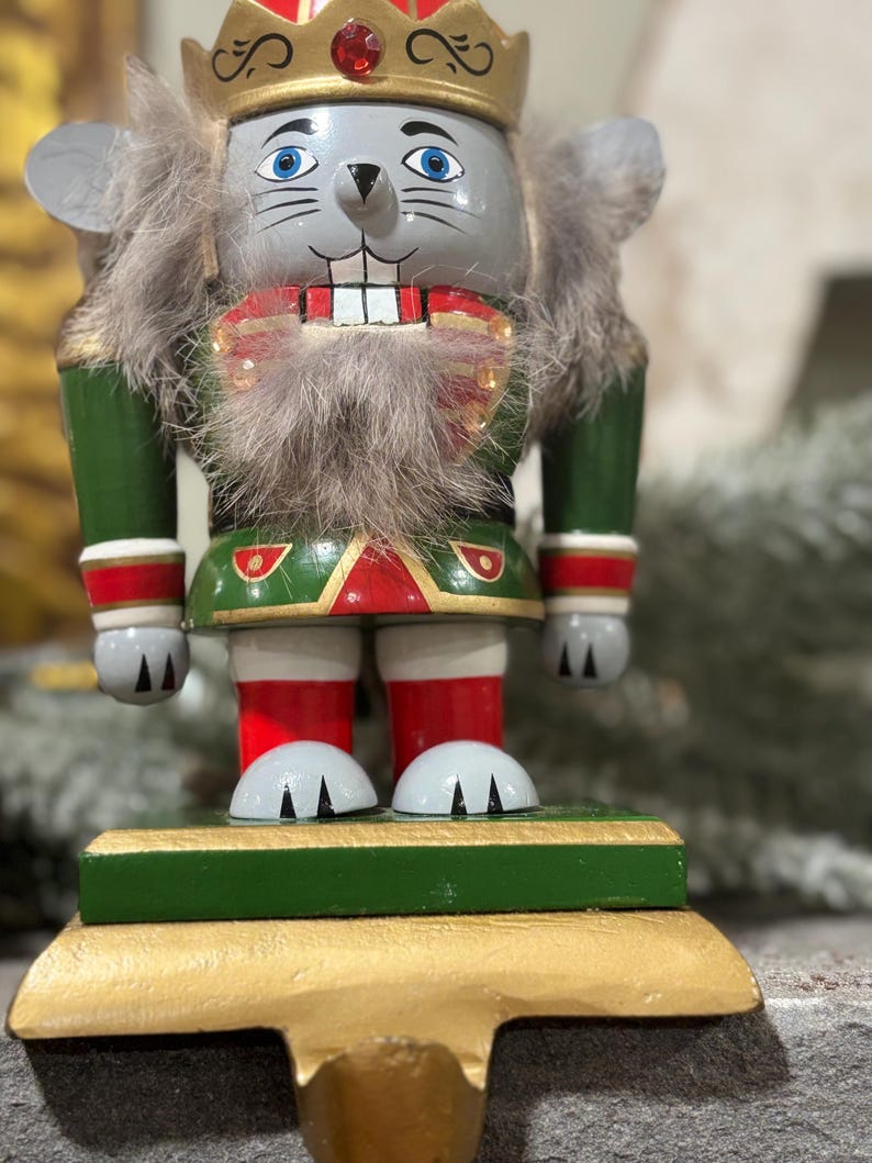 Vintage Kurt Adler Rat King Nutcracker Stocking Holder 7.5" | Christmas ...