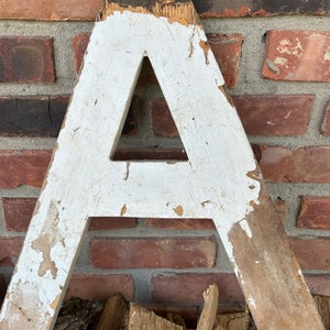 Vintage Barn Wood Monogram Letter A Wall Decor, Antique Farmhouse Barn ...