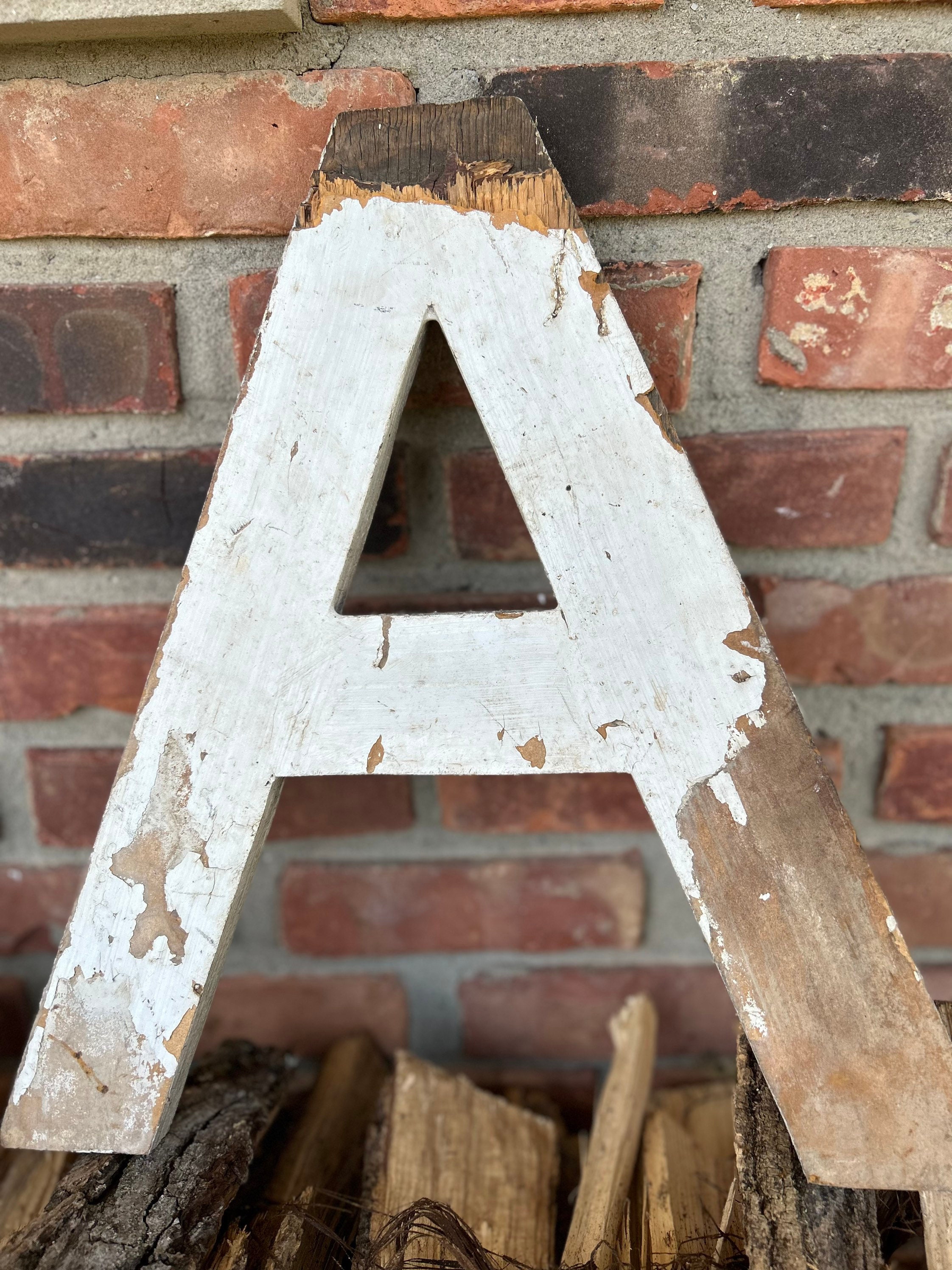 Vintage Barn Wood Monogram Letter A Wall Decor, Antique Farmhouse Barn ...