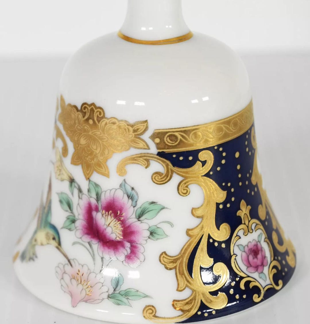 Collectible Porcelain Bell Tozan Japan Table Bell Hummingbird Theme, Birds, Gift - Etsy