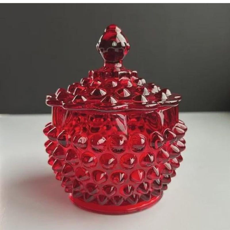 Fenton Glass Box With Lid - Etsy