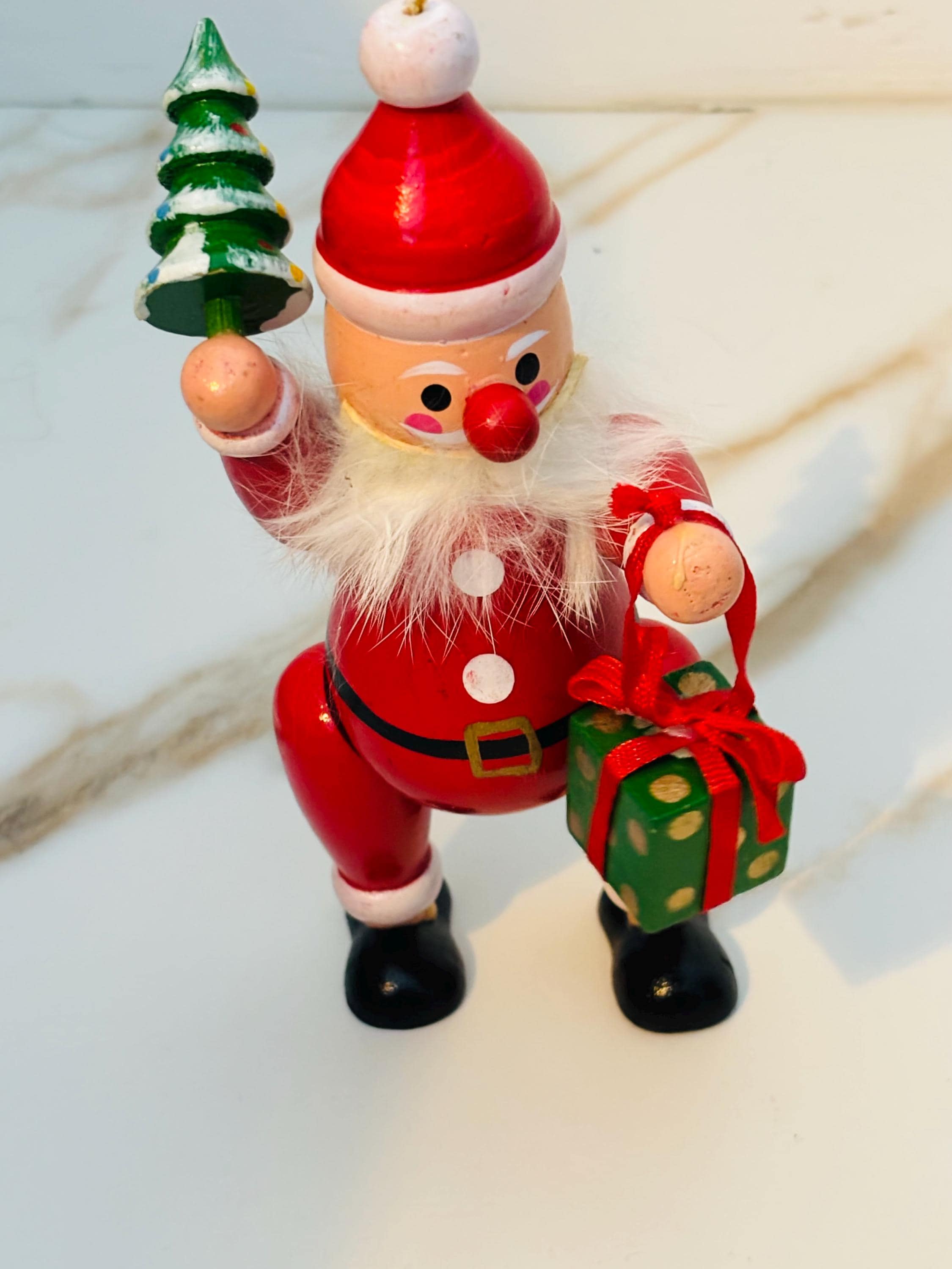 Vintage Steinbach SANTA Jointed Limbs Wooden Ornament Handmade in ...