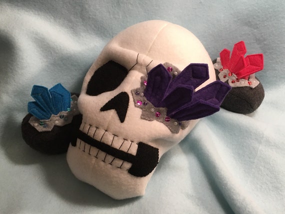 Plush Skull 10 Custom Made Any Color Etsy