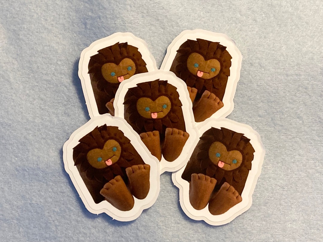 Bigfoot Doll Stickers pack of 5 - Etsy