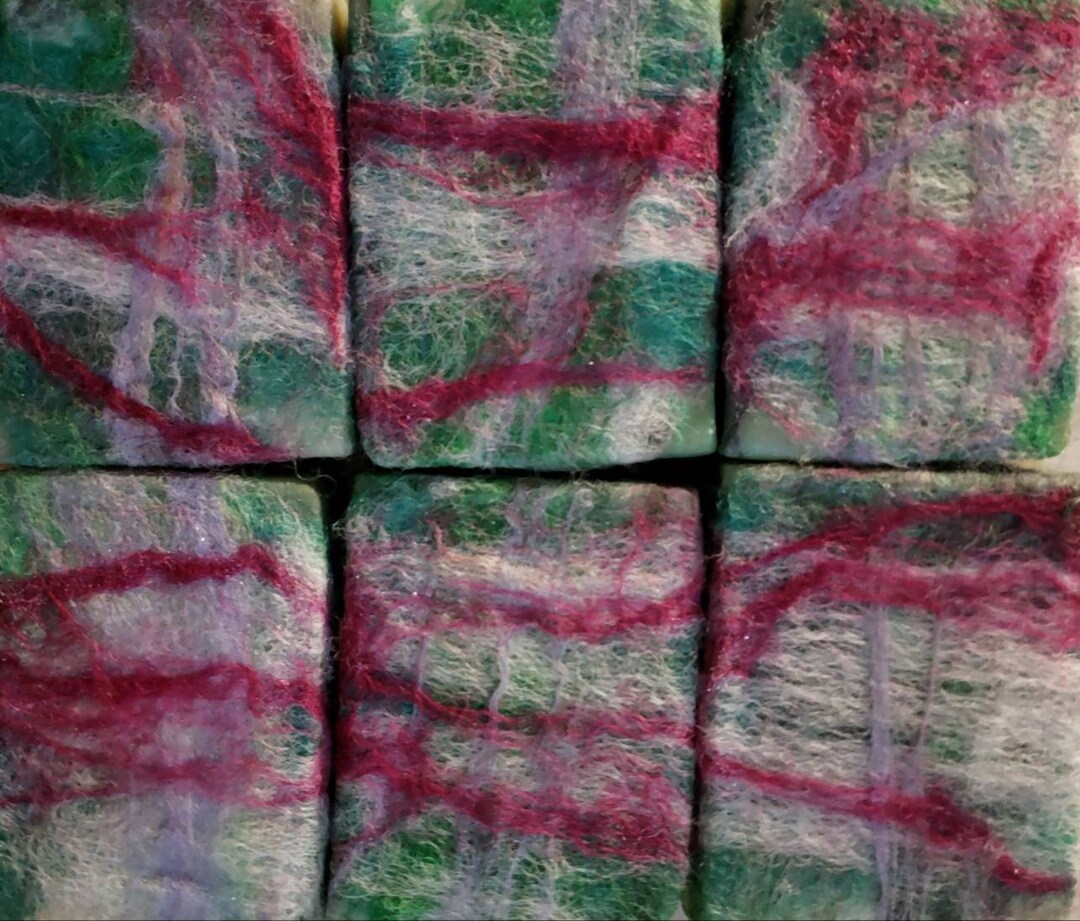 Jessica's Grass Stain Goats Milk Felted Soap - Etsy
