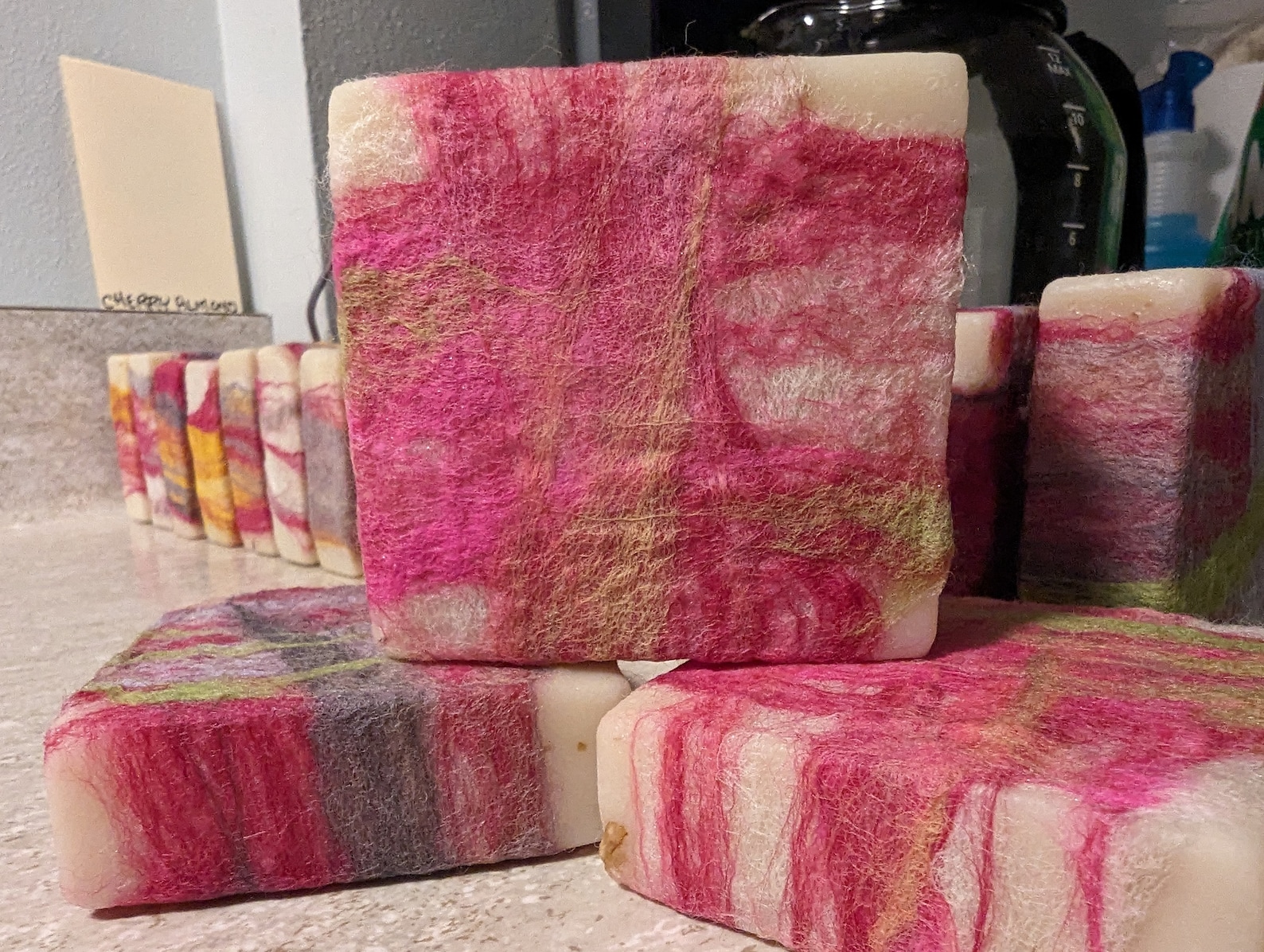 CHERRY ALMOND Felted Soap - Etsy