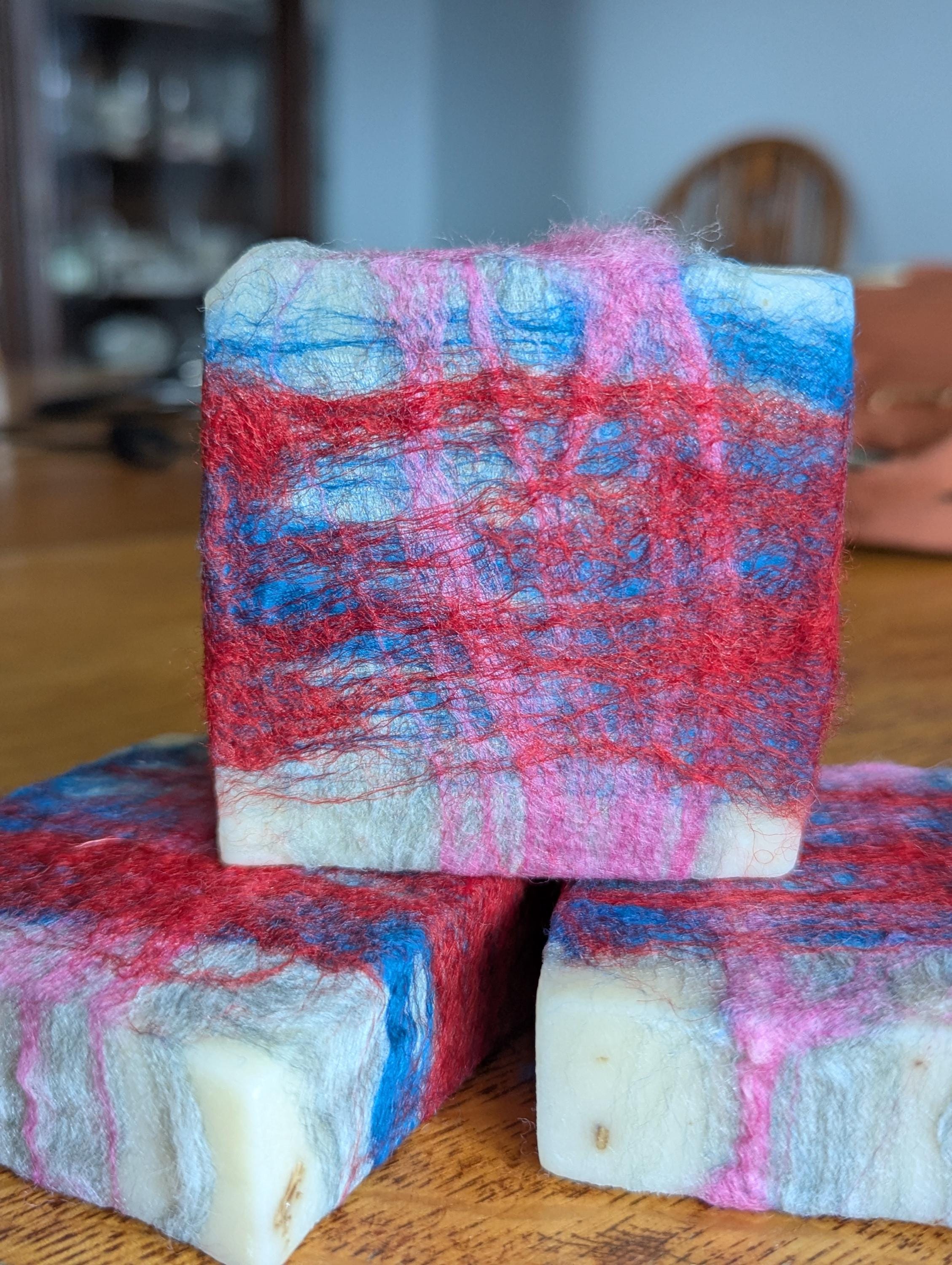 CHERRY ALMOND Felted Soap - Etsy