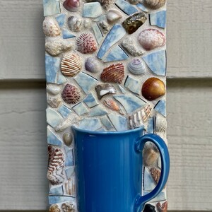 Beach Shell Stone Wall Planters Coffee Cup Art Indoor Outdoor Garden ...