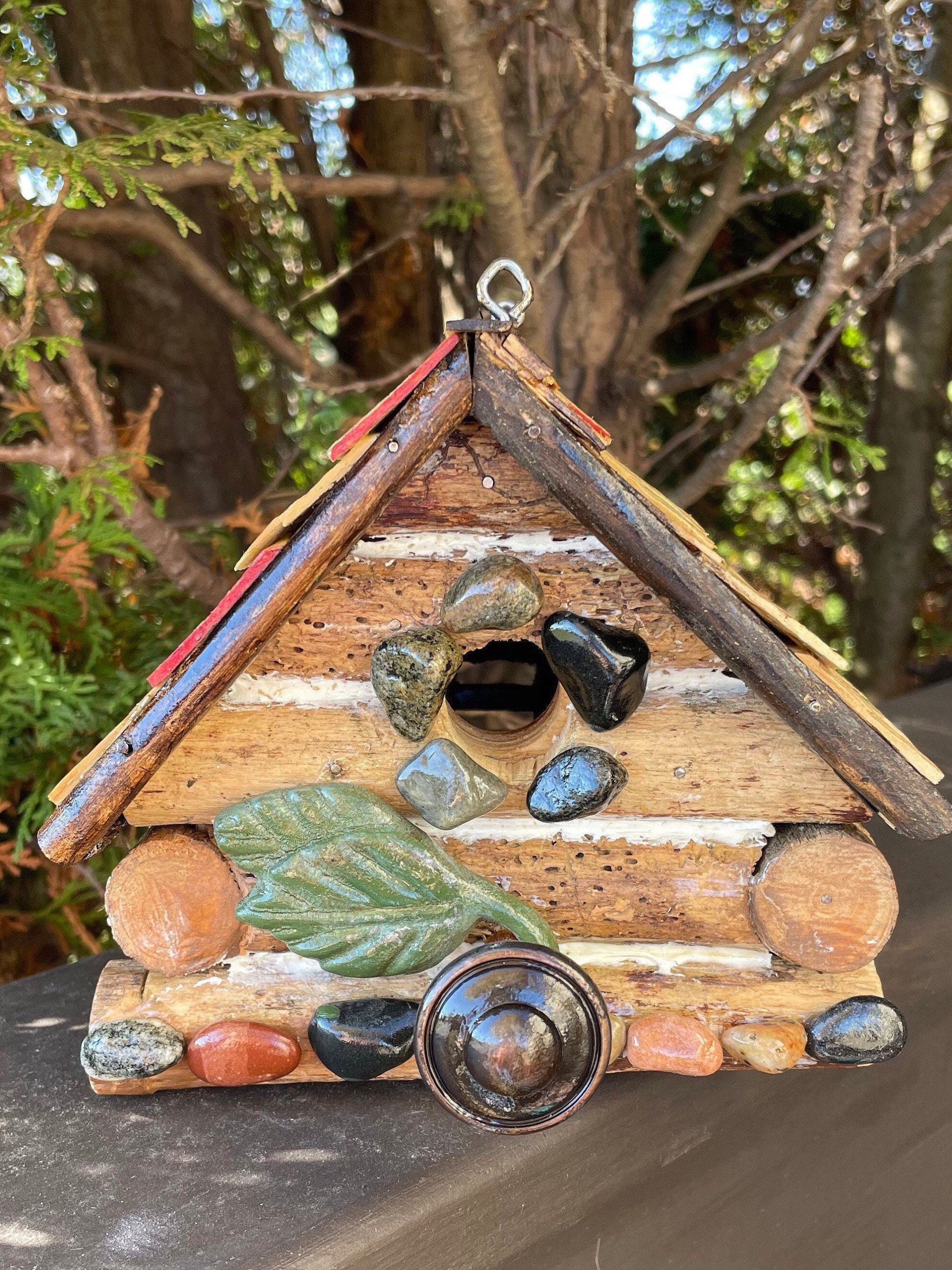 Rock Bird Houses