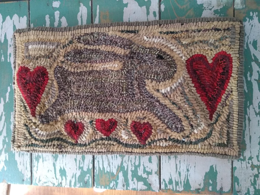 Hand Hooked Wool Rug - Etsy