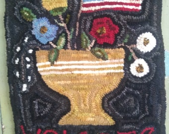 Hand Hooked Wool Rug - Etsy