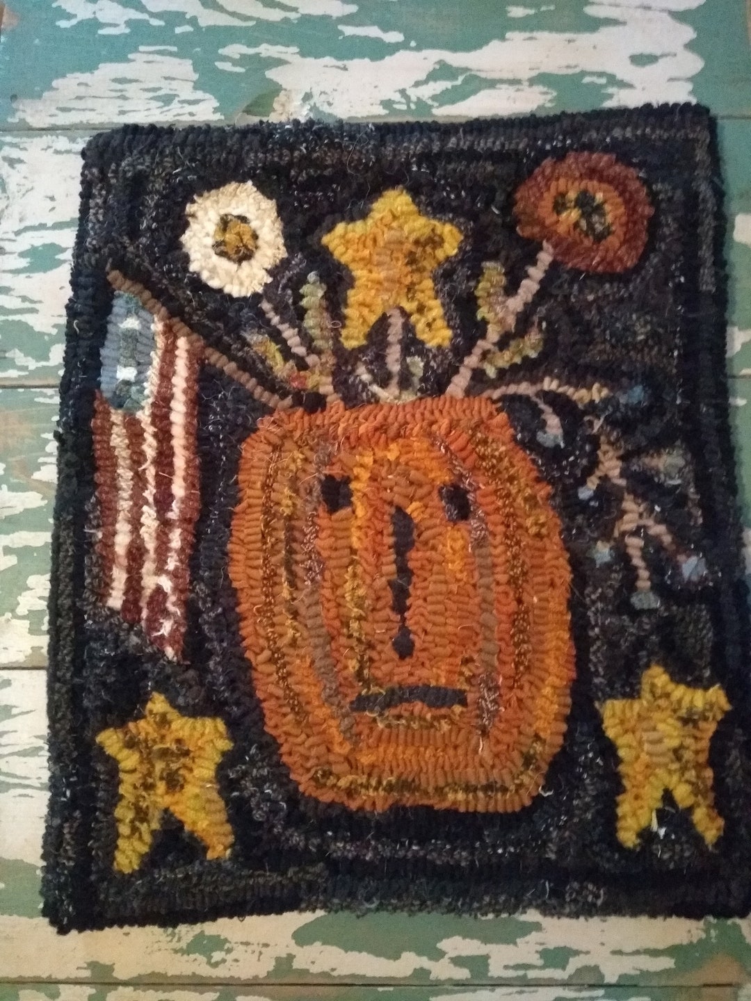 Hand Hooked Wool Rug - Etsy