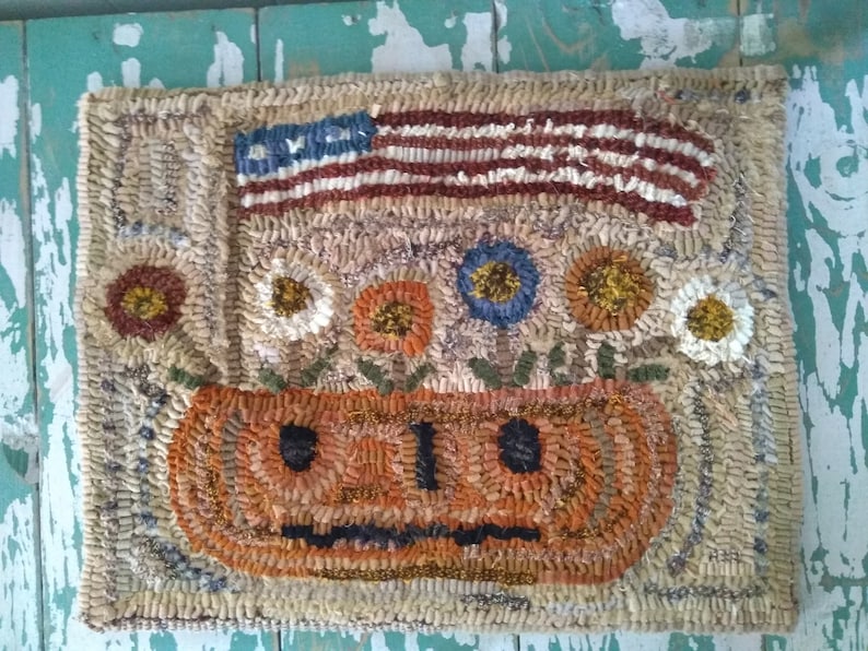 Hand Hooked Wool Rug - Etsy