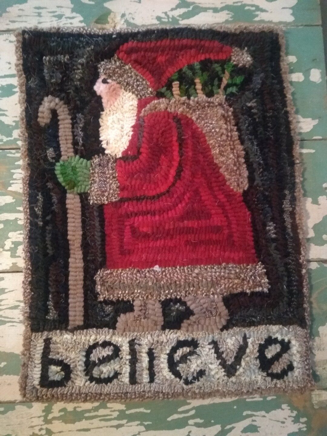 Hand Hooked Wool Rug - Etsy