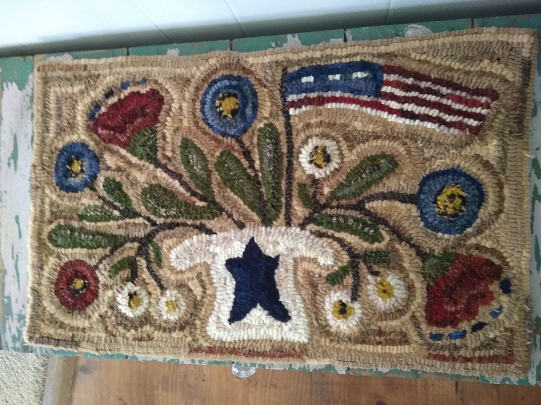 Hand Hooked Wool Rug - Etsy