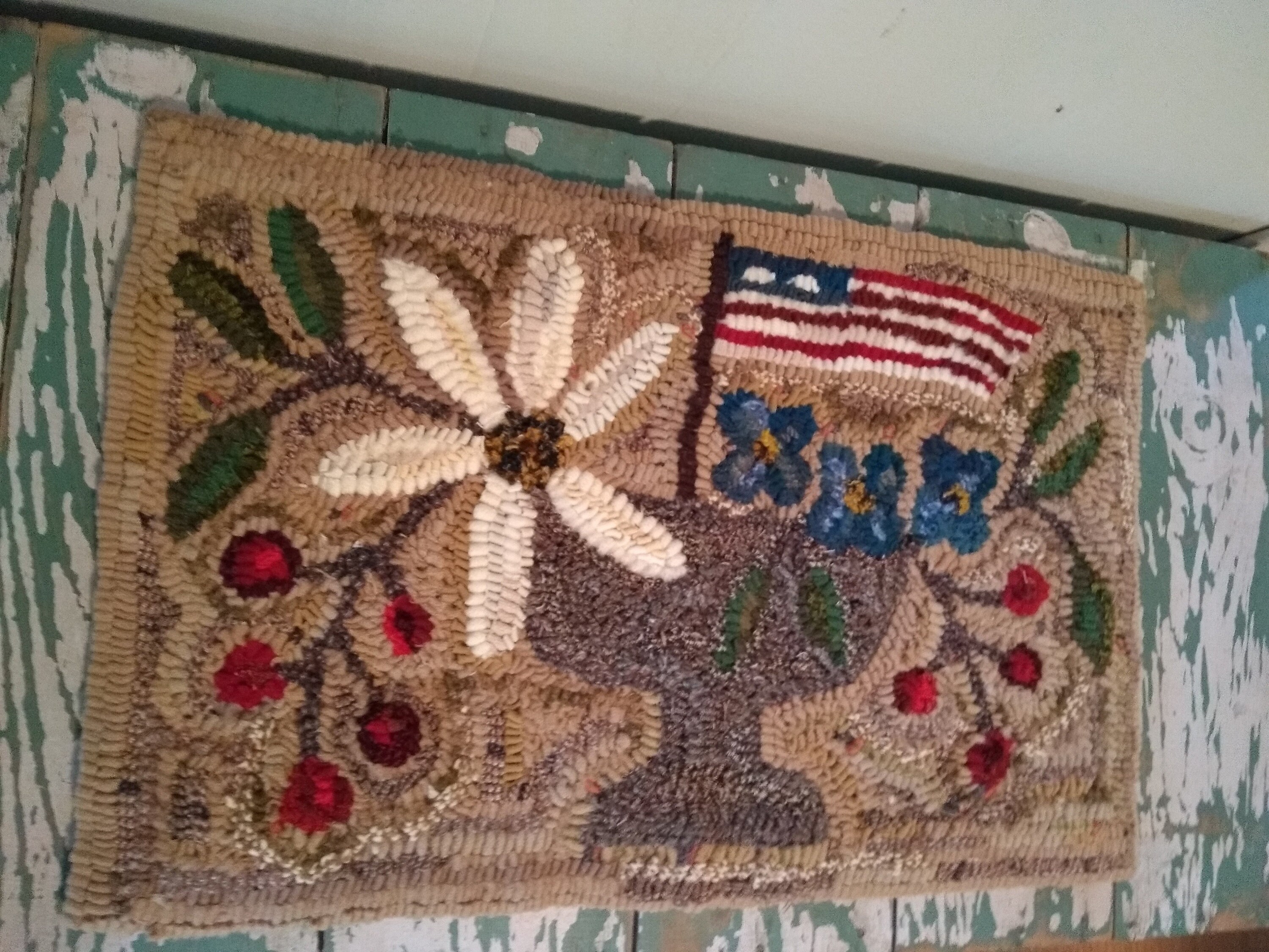 Hand Hooked Wool Rug - Etsy