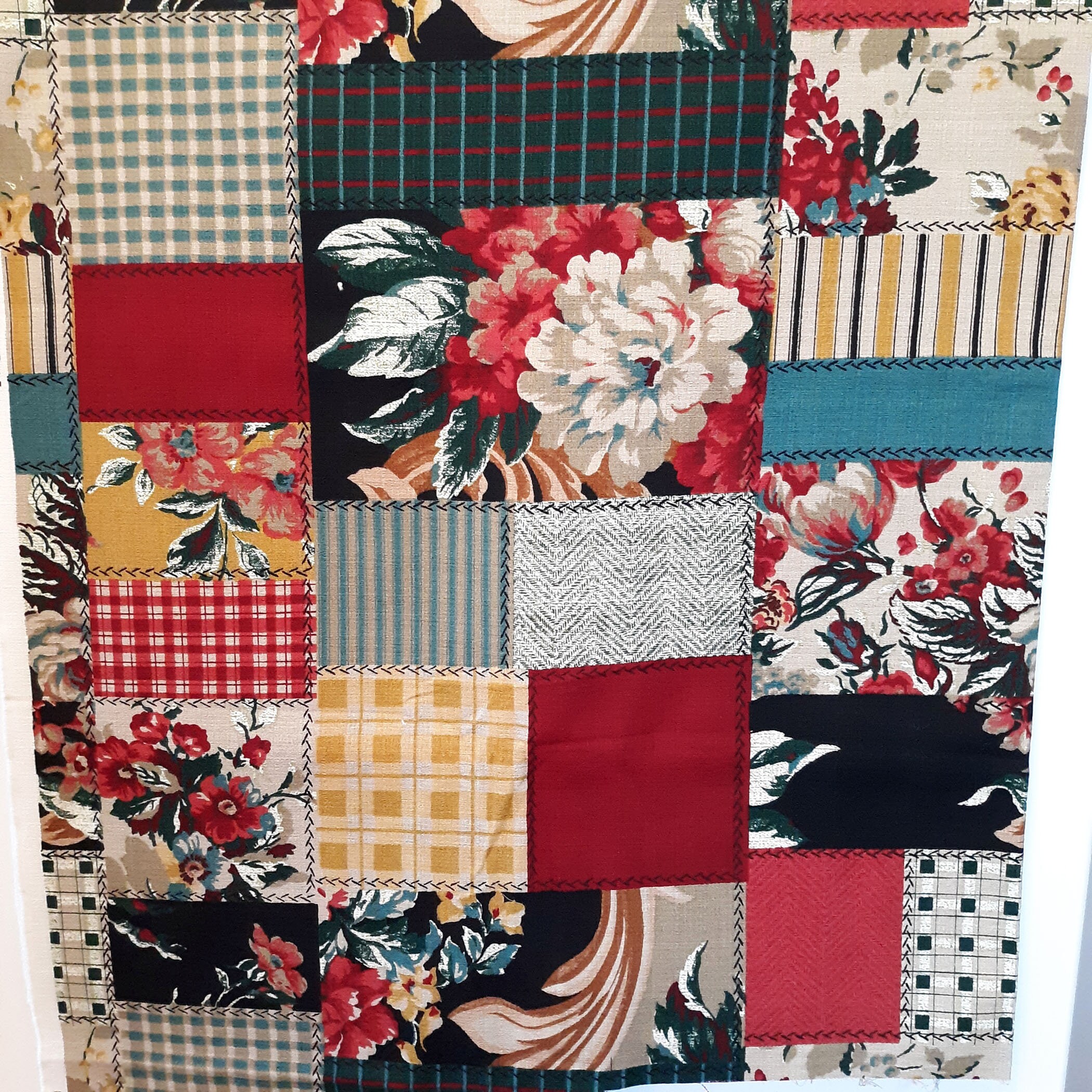 Vintage Upholstery Fabric by Bloomcraft Heavy Cotton - Etsy