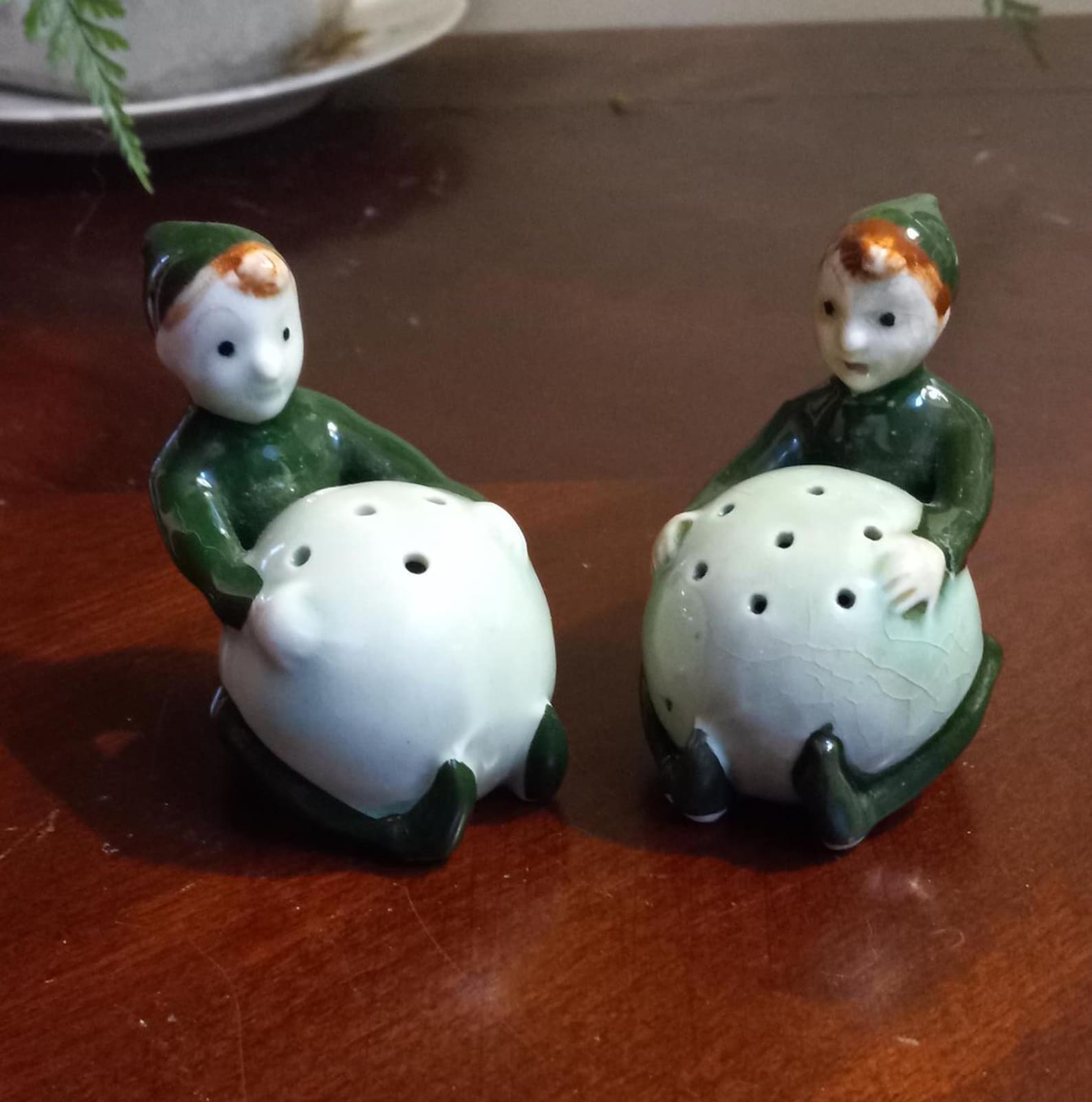 Vintage Ceramic Pixie Salt and Pepper Shakers, Batlin & Son, 1950's ...
