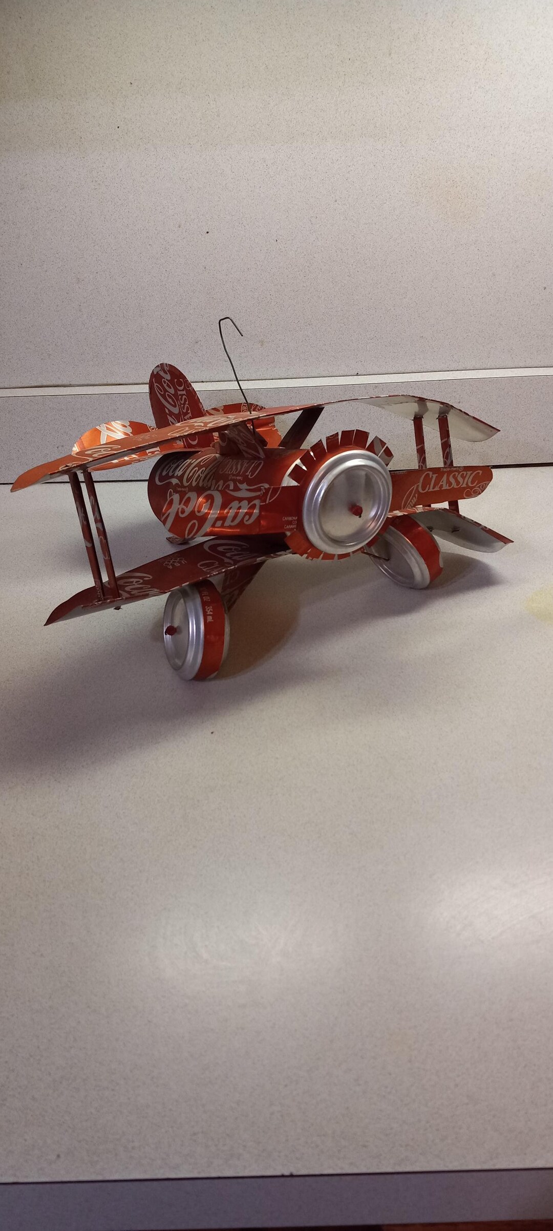 RARE VINTAGE Coca-cola Classic Tin Can Hand Crafted Biplane Airplane - Etsy