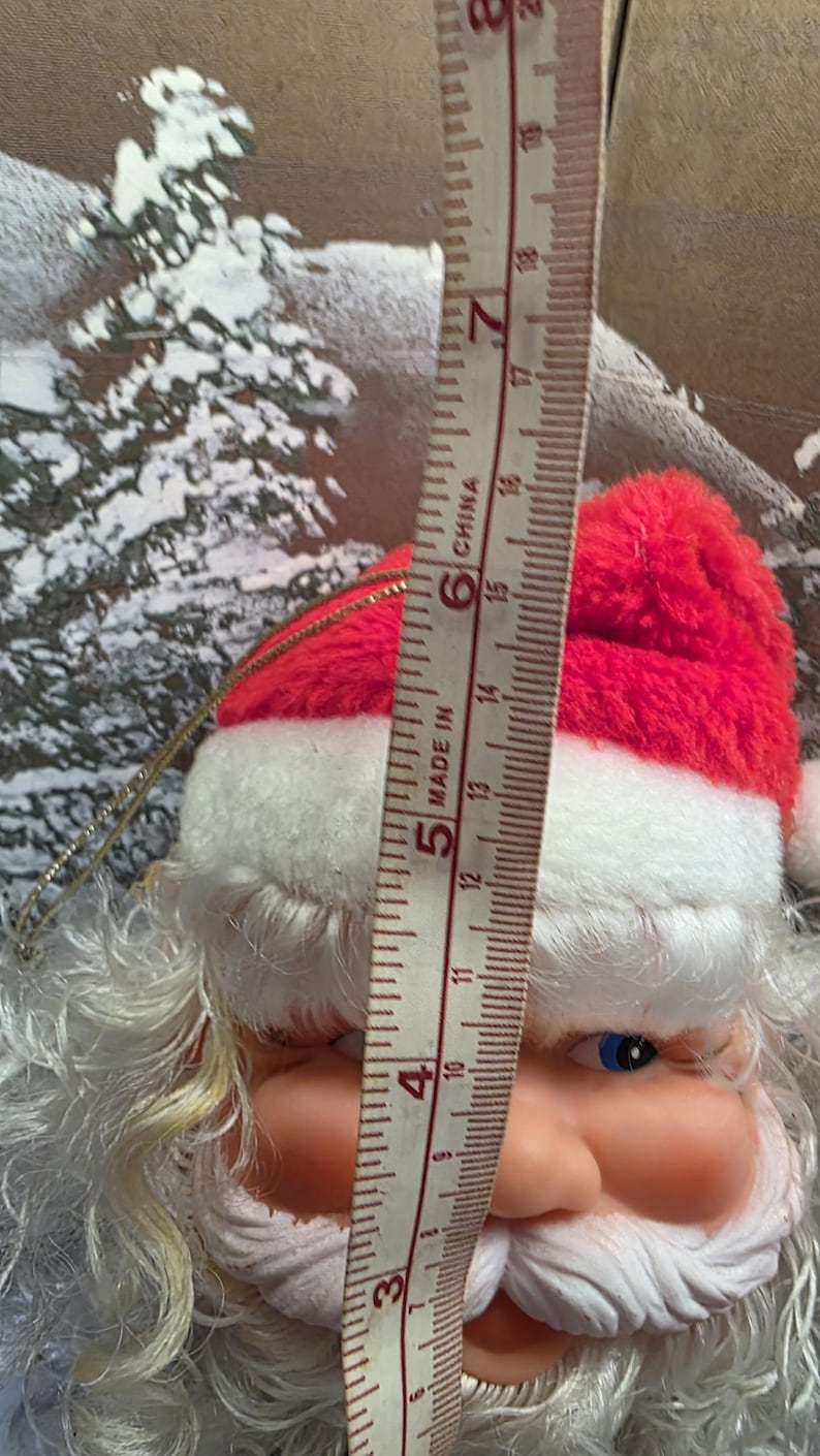 Vintage Santa Head Tree Topper/ornament - Etsy