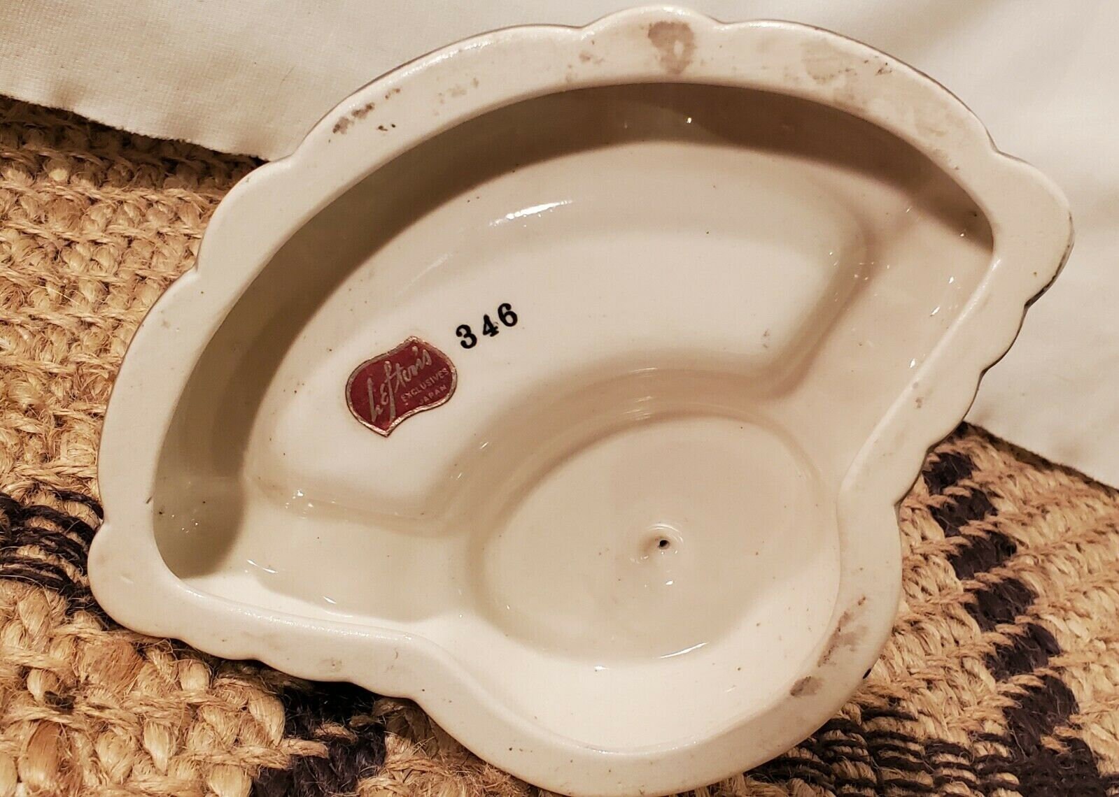 Vintage Lefton Ashtray Fish in Creel Basket Gray Cigarette - Etsy