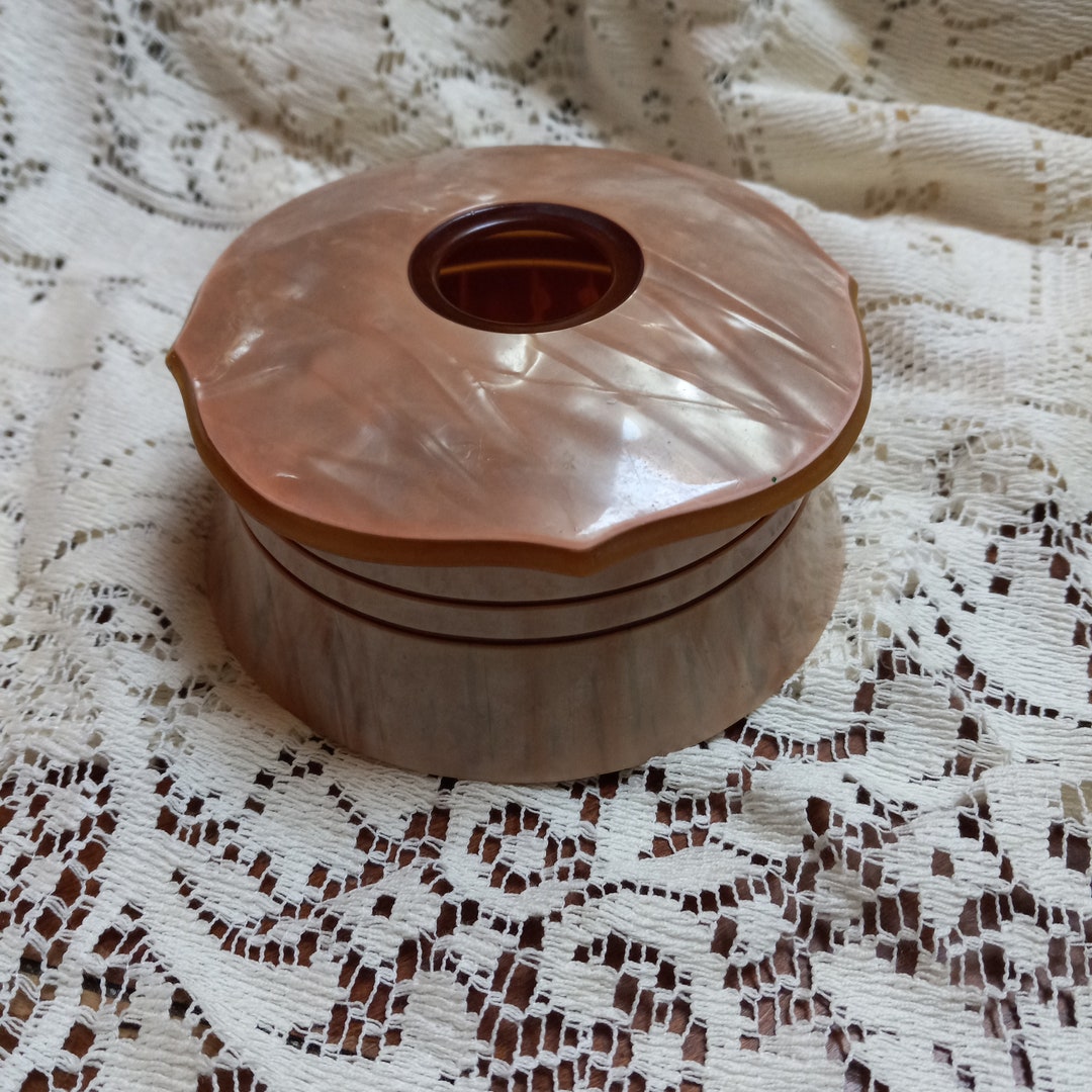 Vintage Celluloid Hair Receiver, Pearlized Finish - Etsy