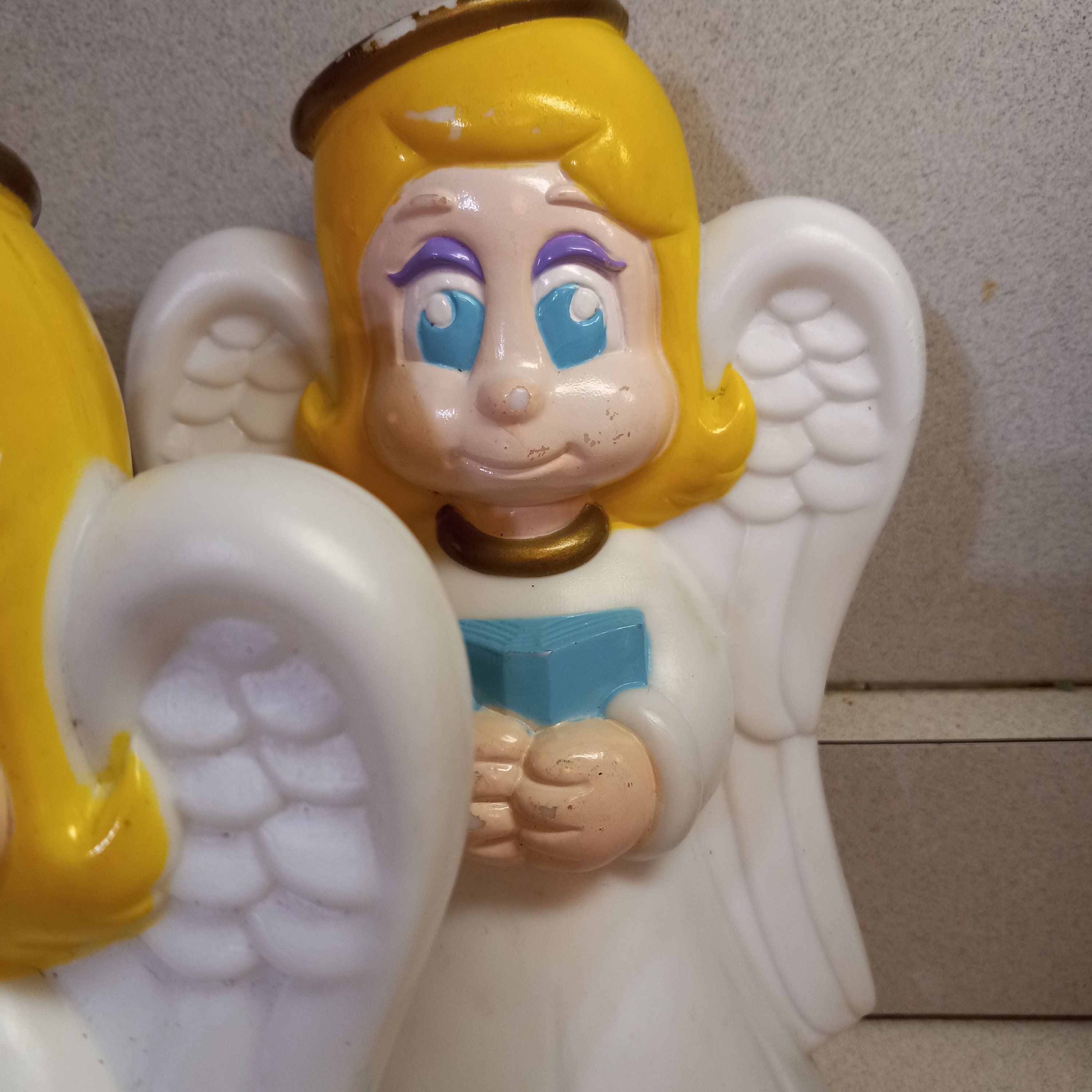 Vintage Angel Blow Mold, Light Topper, Indoor or Outdoor, - Etsy