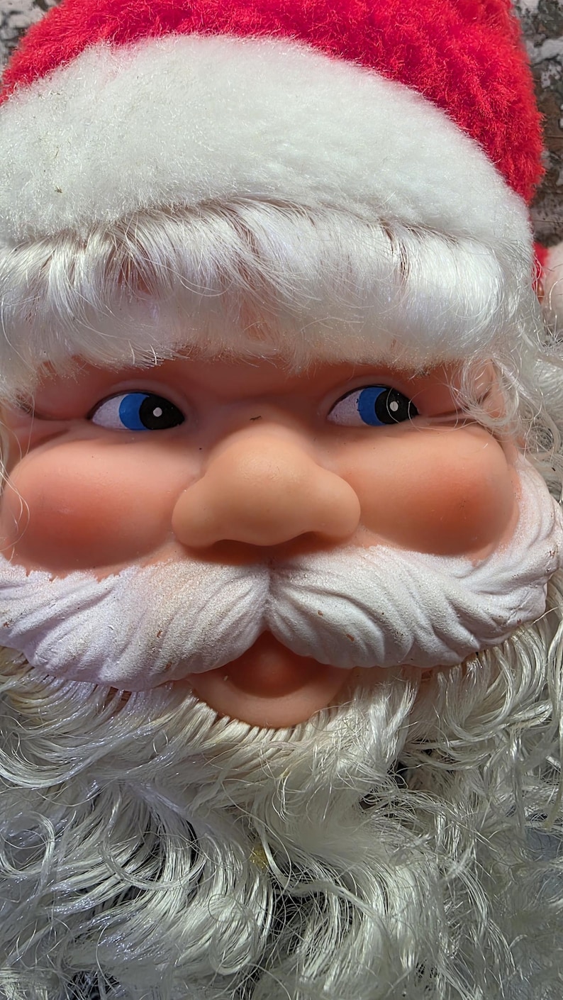 Vintage Santa Head Tree Topper/ornament - Etsy