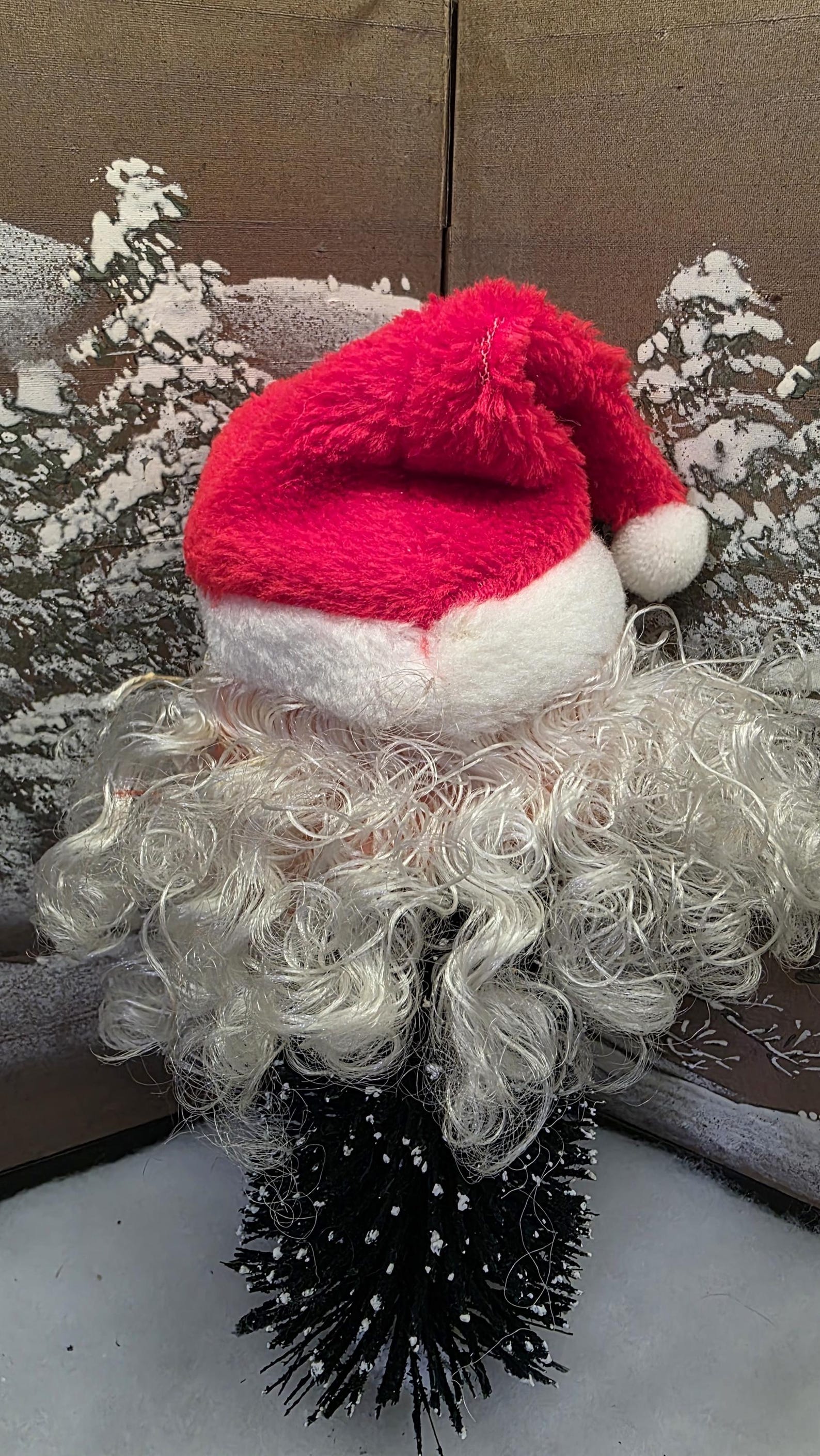 Vintage Santa Head Tree Topper/ornament - Etsy