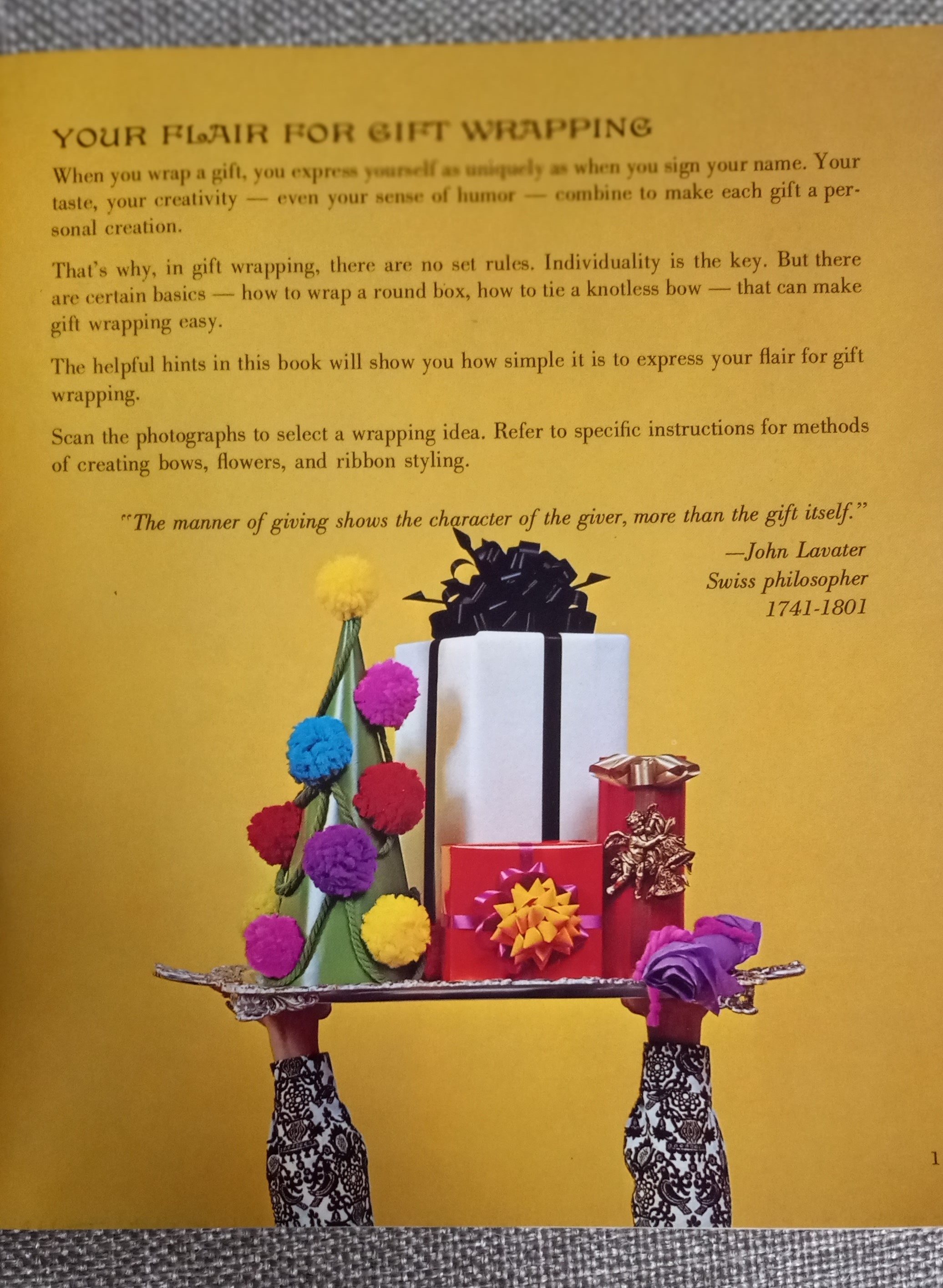 Vintage Hallmark Cards/gift Wrapping Guide, 1969, Instructional ...