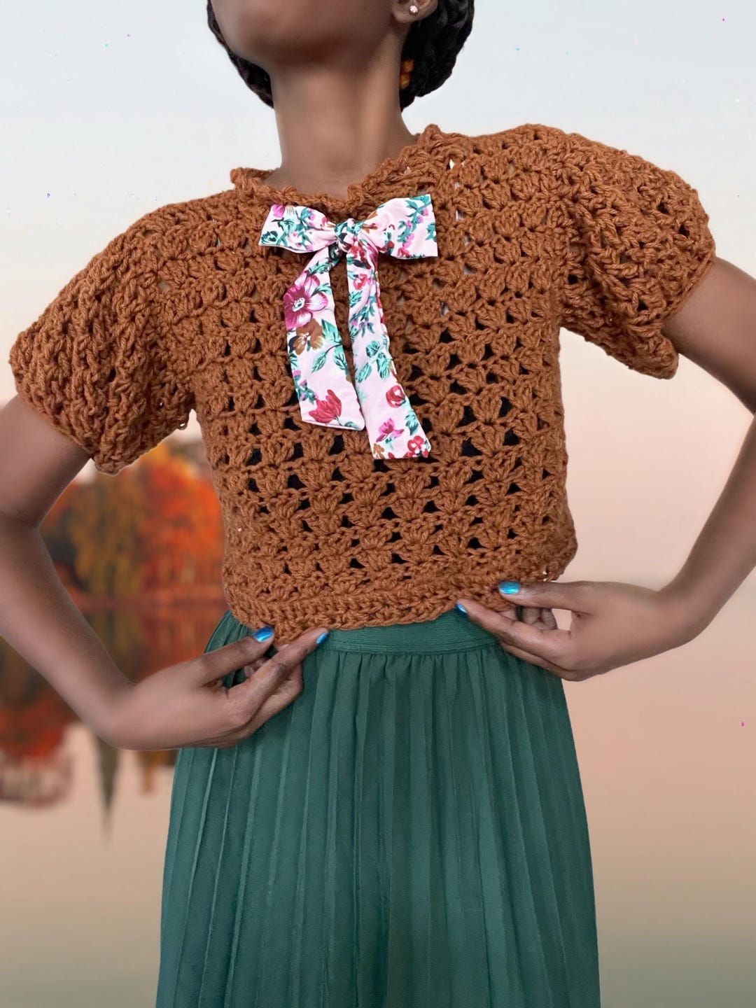 The Lesame Crochet Top. Digital Crochet Pattern. - Etsy