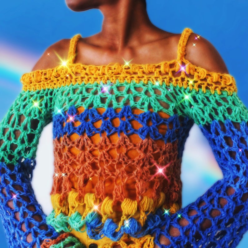 The Ewoyn Crochet Top. Digital Crochet Pattern. - Etsy