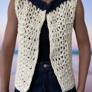 The Bastian Crochet Vest. Digital Crochet Pattern. - Etsy