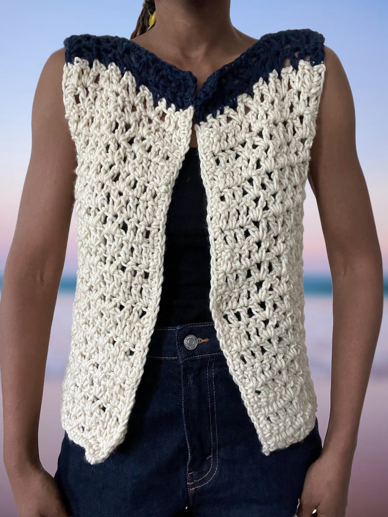 The Bastian Crochet Vest. Digital Crochet Pattern. - Etsy