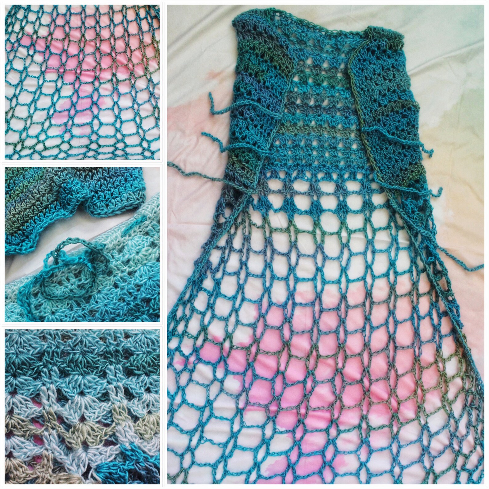 The Labyrinth Crochet Top, Crochet Shorts, Crochet Cardigan Pattern Set ...