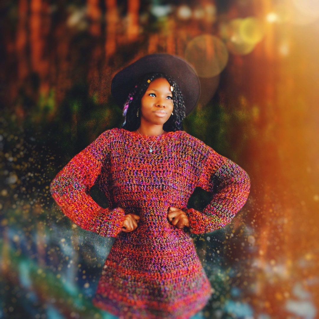 The Cozy Discovery Crochet Sweater Top Pattern. Instant Download! - Etsy