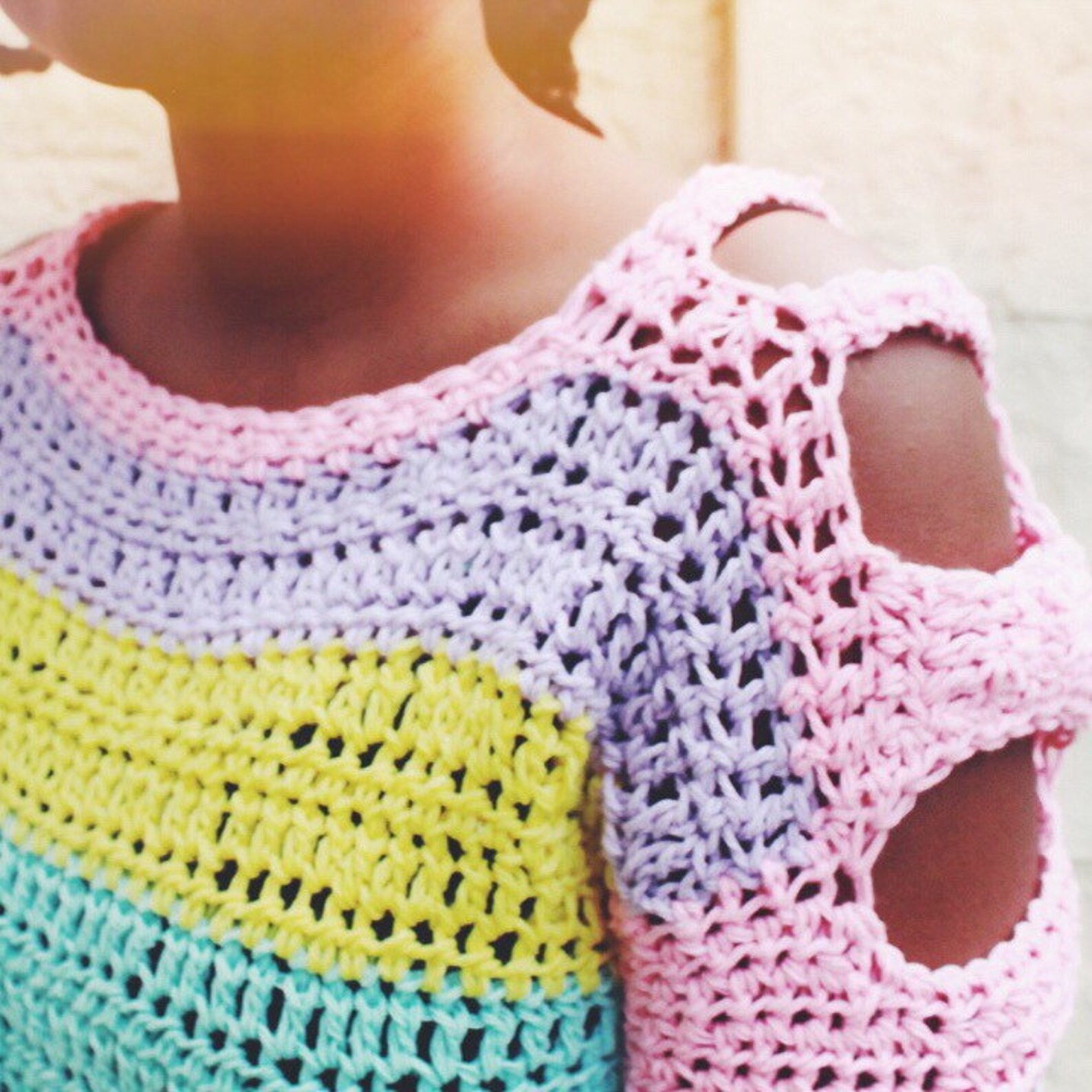The Rainbow Connection Crochet Top Pattern. Instant Download - Etsy