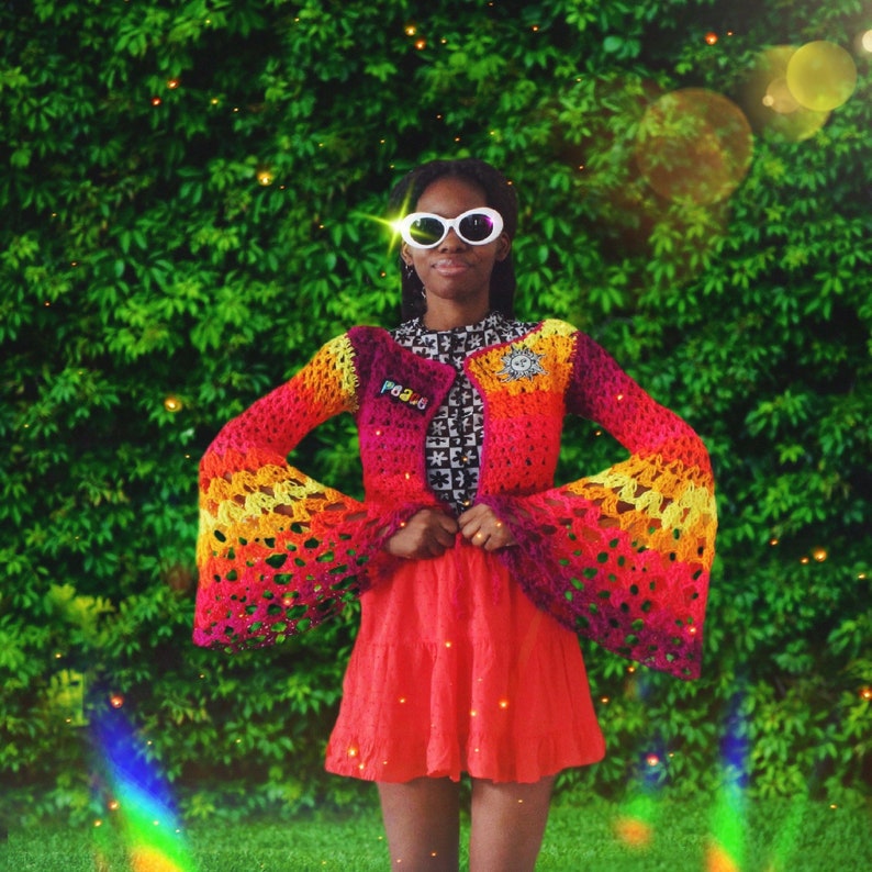 The Arising Crochet Cardi Top Pattern. Instant Digital - Etsy