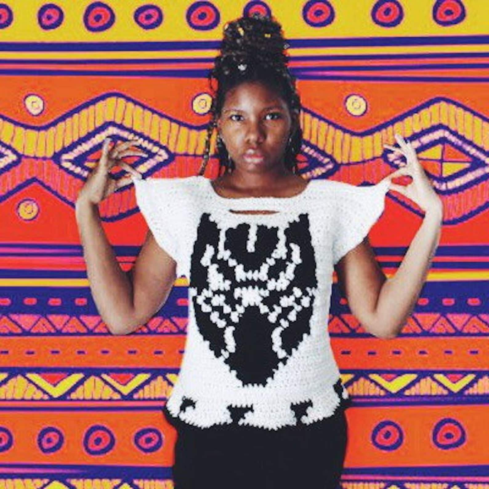 The Wakanda Forever Crochet Top Pattern. Instant download | Etsy