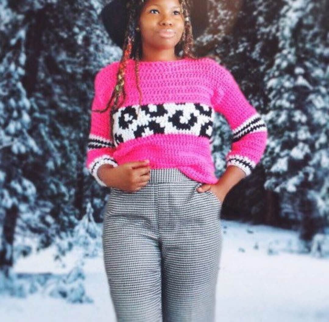 The Holis Crochet Sweater Digital Crochet Pattern. - Etsy