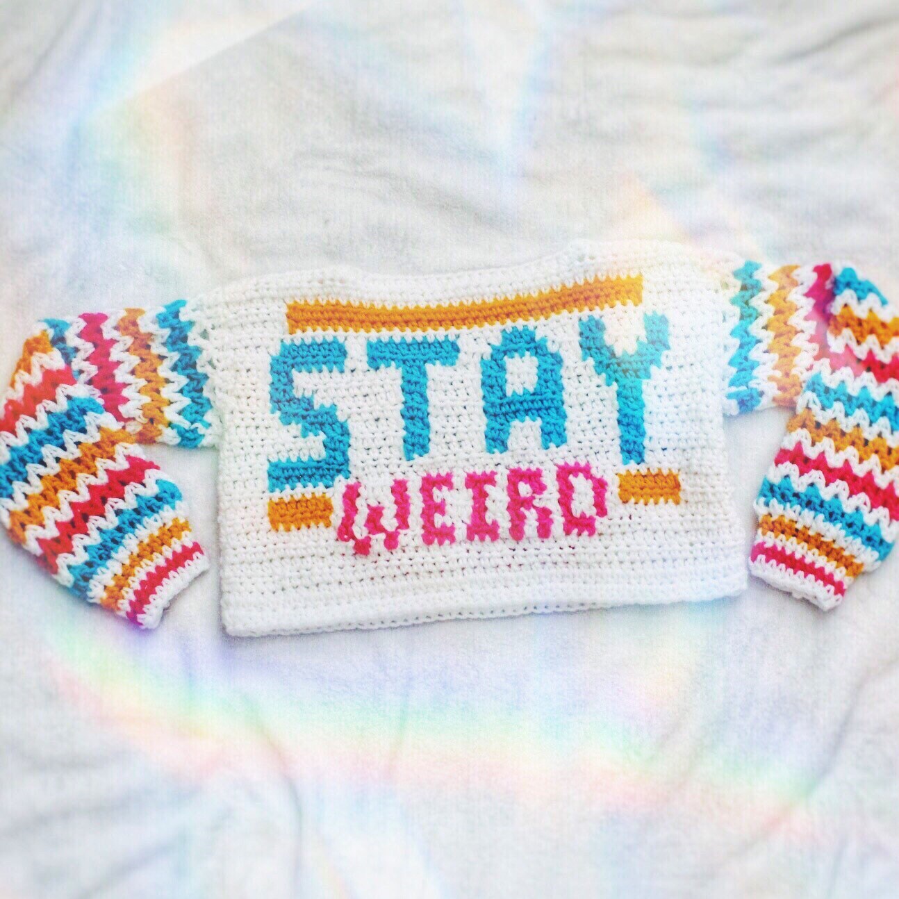 The Stay Weird Crochet Top Pattern. Instant Download! - Etsy
