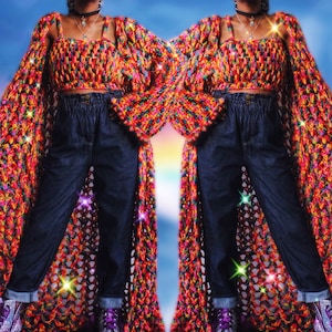 The Galaxies Crochet Duster/ Crochet Cardigan Pattern. Digital Pattern ...