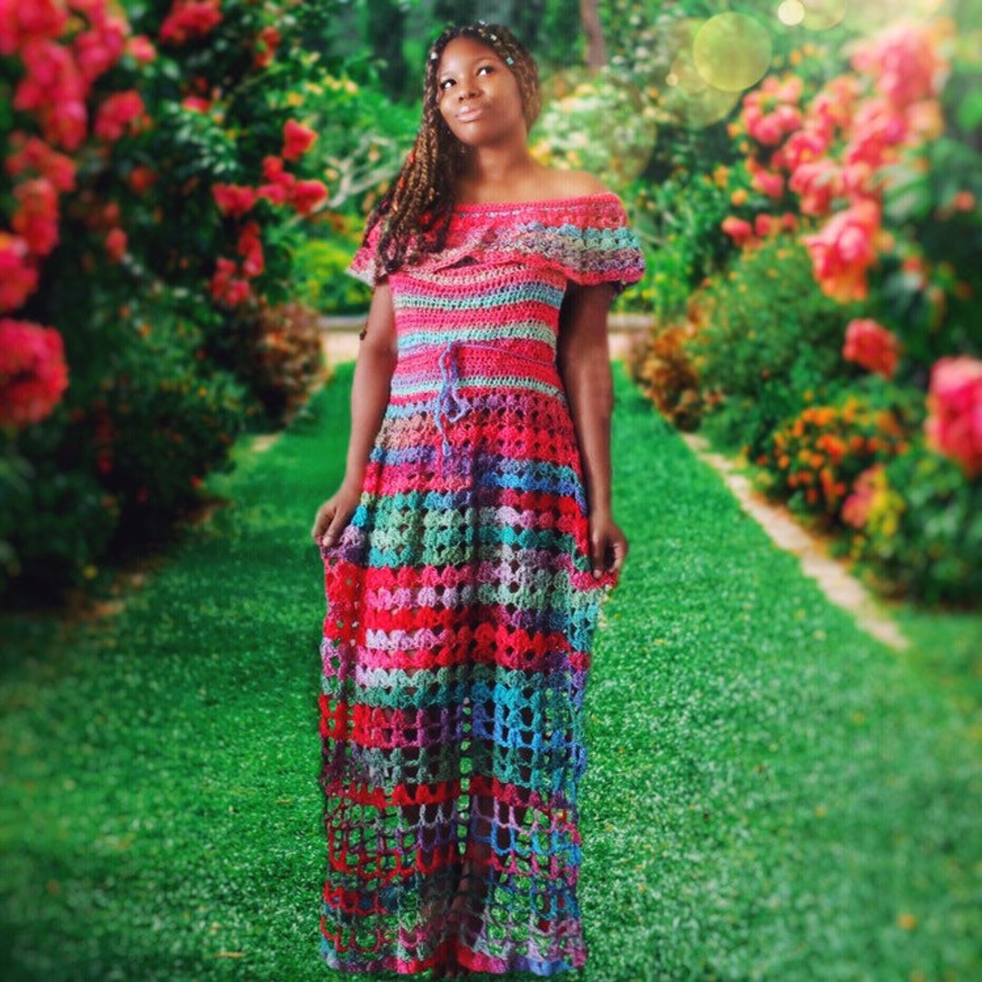 The Marvelous Miss Maxi Crochet Dress Pattern. Digital Pattern. - Etsy