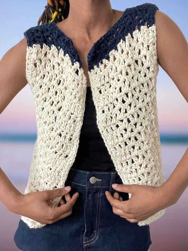 The Bastian Crochet Vest. Digital Crochet Pattern. - Etsy