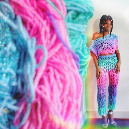 The Peppermint Crochet Lounge Set Pattern. Instant Download - Etsy