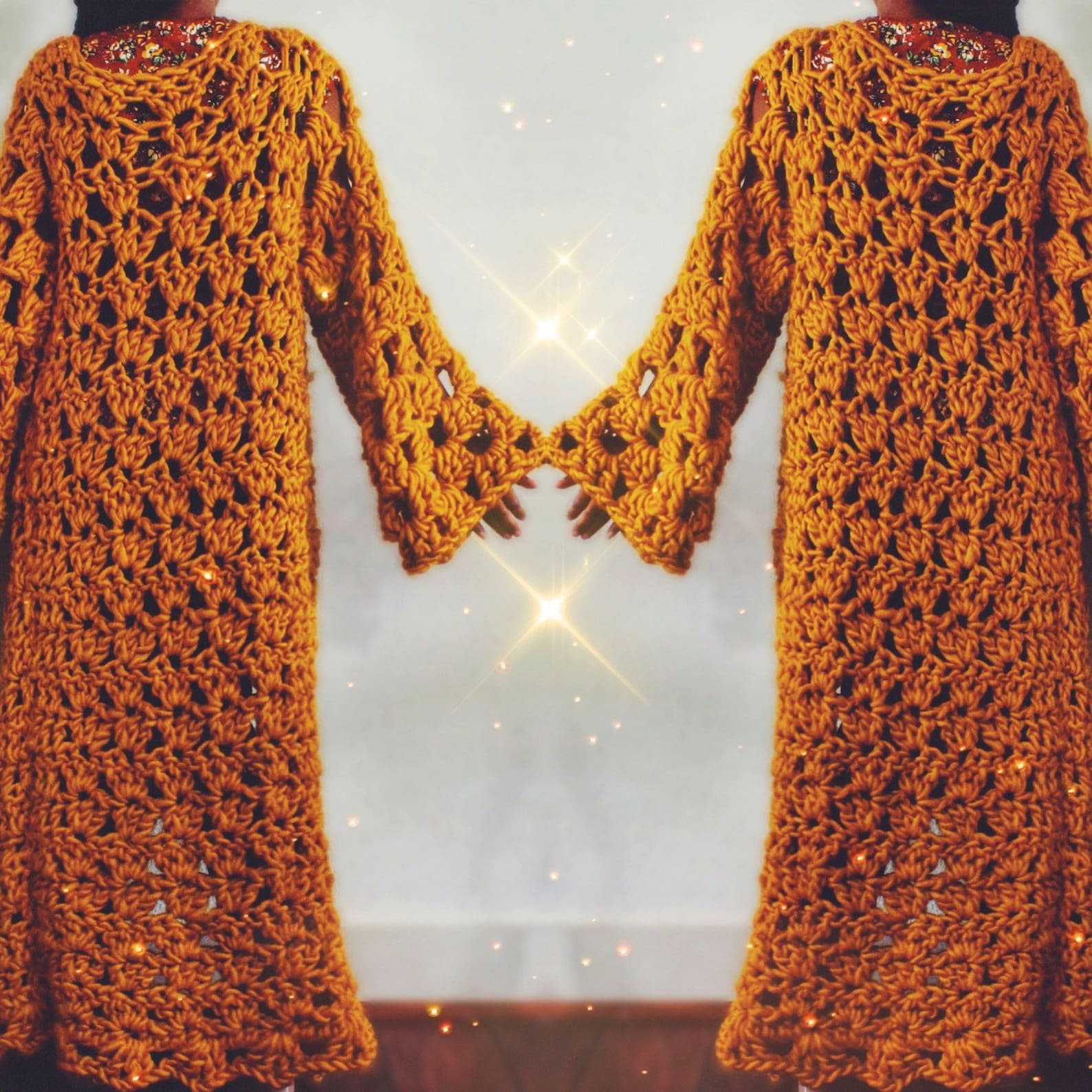 The Alaric Crochet Duster Cardigan Pattern. Instant Digital Download ...