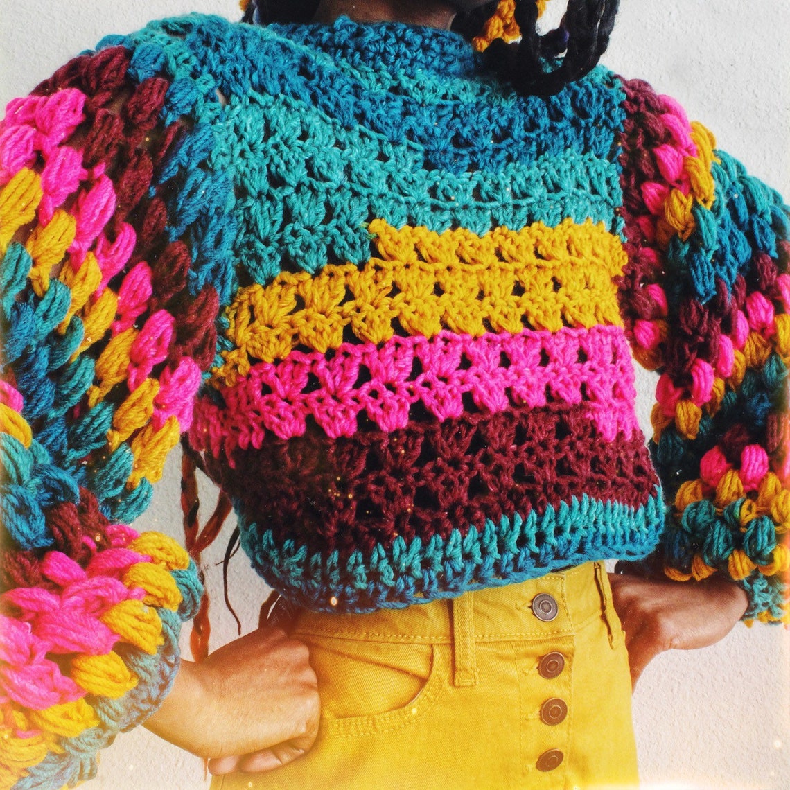 The Ethereal Crochet Sweater Top Pattern. Instant Download - Etsy