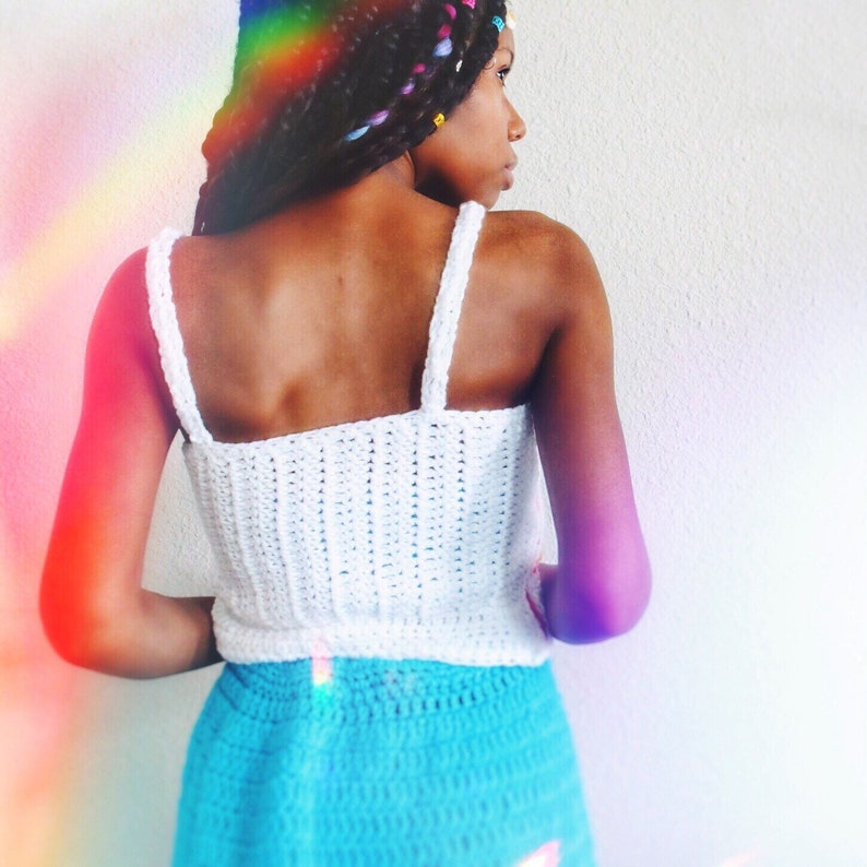 The Be A Rainbow Crochet Top Pattern. Instant Download - Etsy