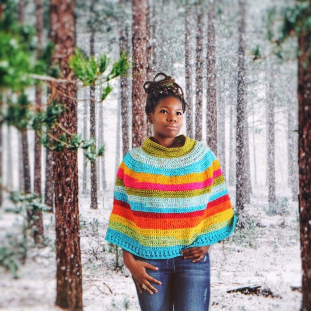 The Motley Love Crochet Poncho Pattern! - Etsy