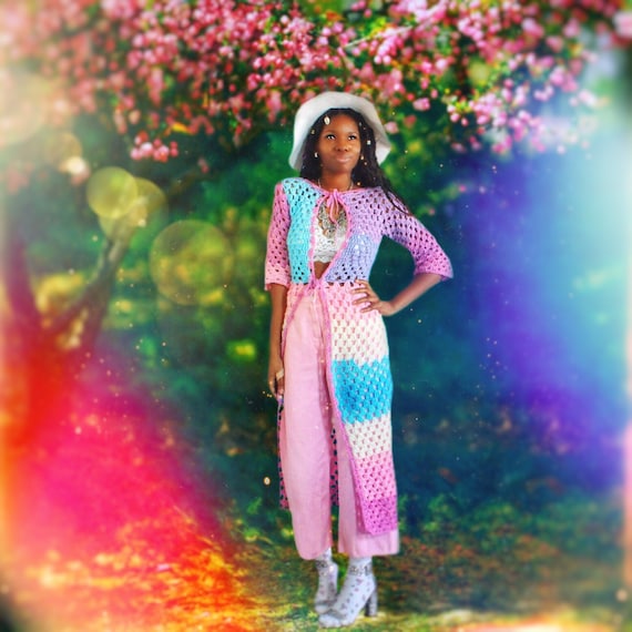 The Kelsiene Crochet Cardigan Pattern. Instant Download | Etsy